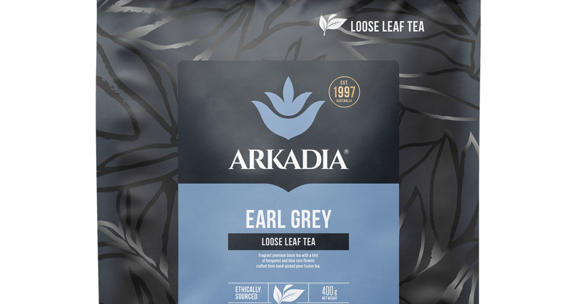 Arkadia Earl Grey Tea Loose Leaf 400g | Arkadia Beverages
