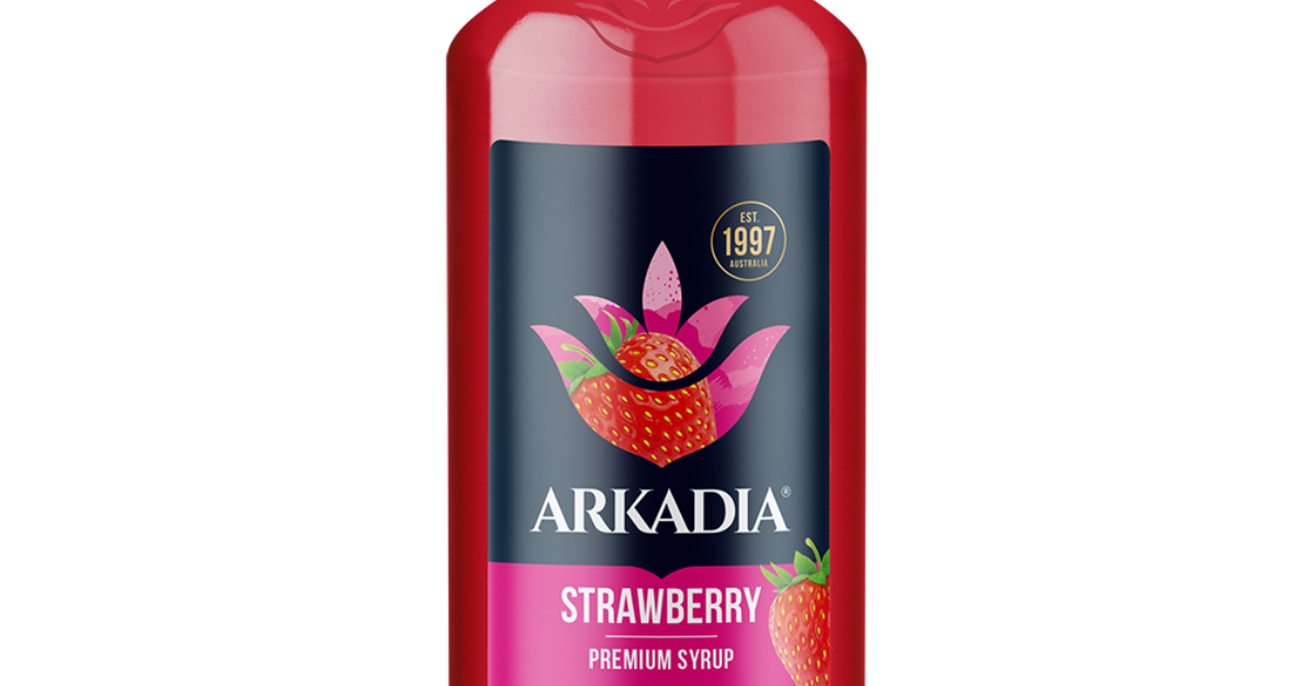 Arkadia Premium Syrup Strawberry 750ml | Arkadia Beverages