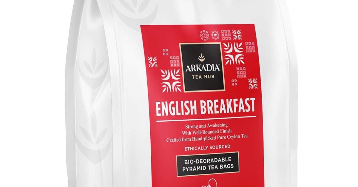 Arkadia English Breakfast Tea Pyramid Bags 300g | Arkadia Beverages