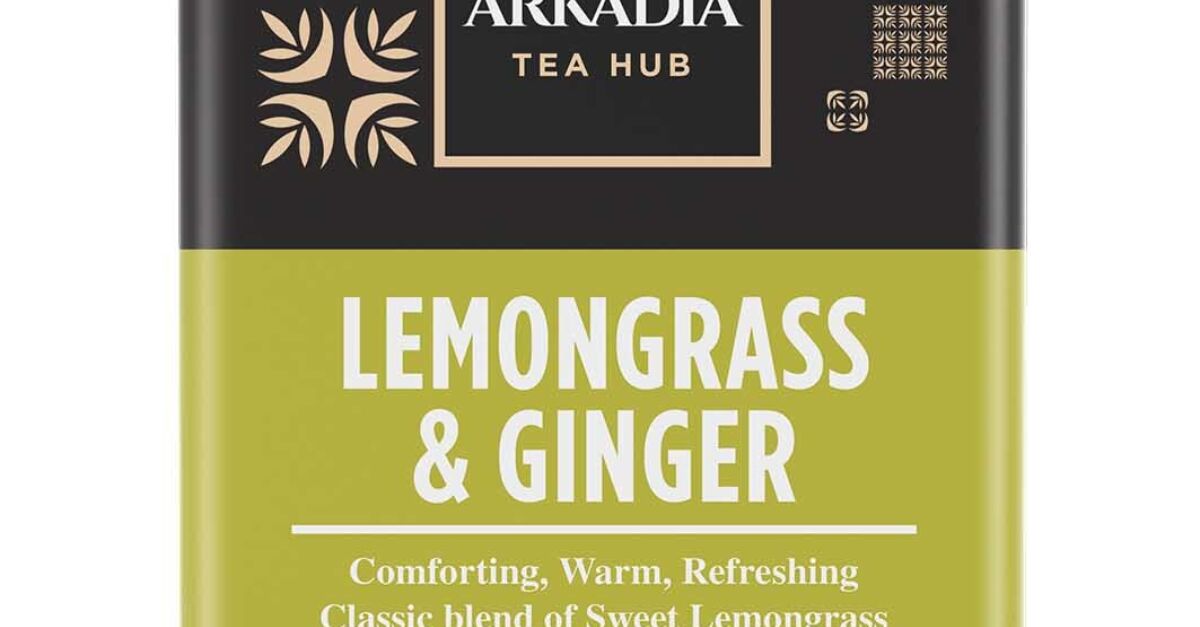 Arkadia Promotional Tea Tin - Lemongrass & Ginger | Arkadia Beverages