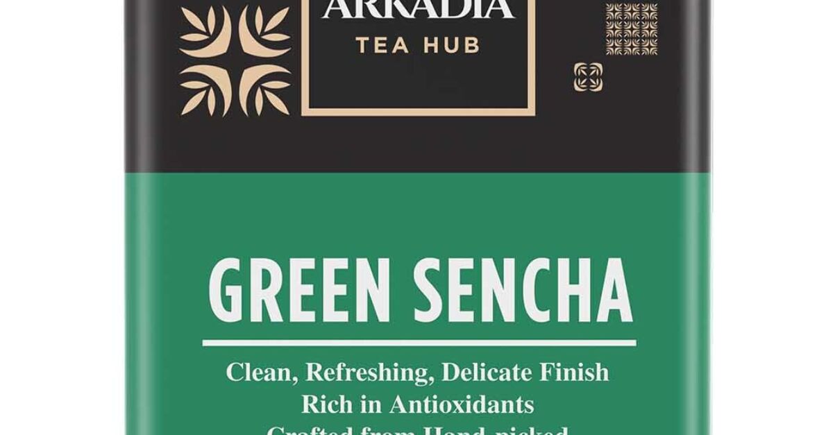 Arkadia Promotional Tea Tin - Green Sencha | Arkadia Beverages